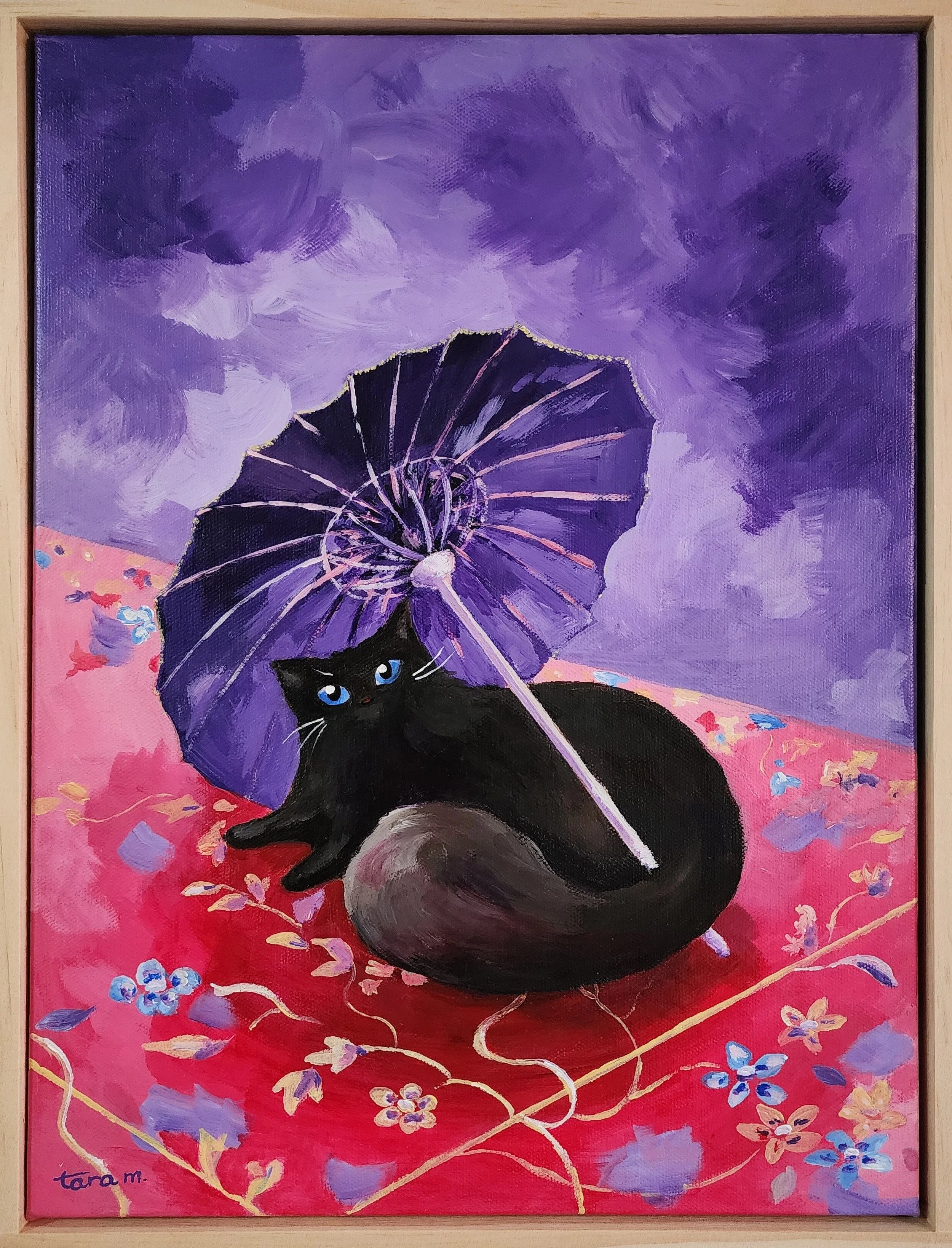 Parasol Cats - Violet – Aspire Gallery